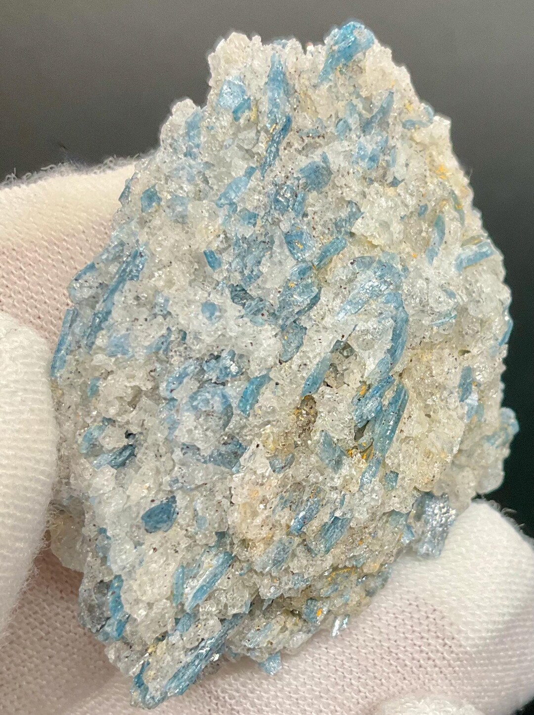 Blue Kyanite in Quartz - Baker Mountain Mine - Prince Edward County ...