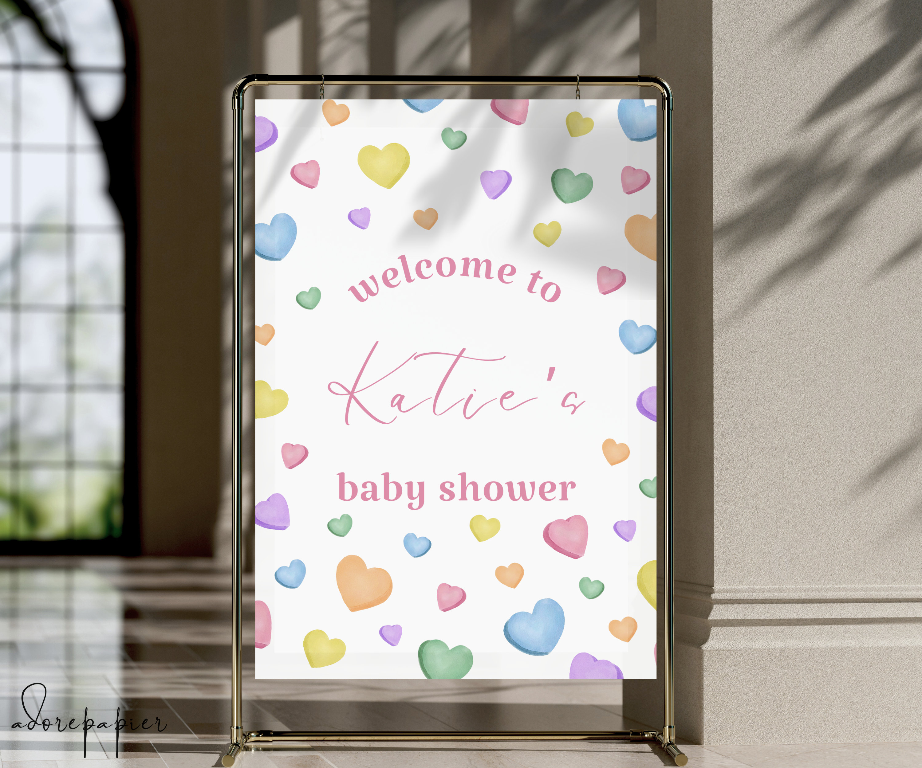 Editable Little Sweetheart Baby Shower Invitation Bundle Valentines ...