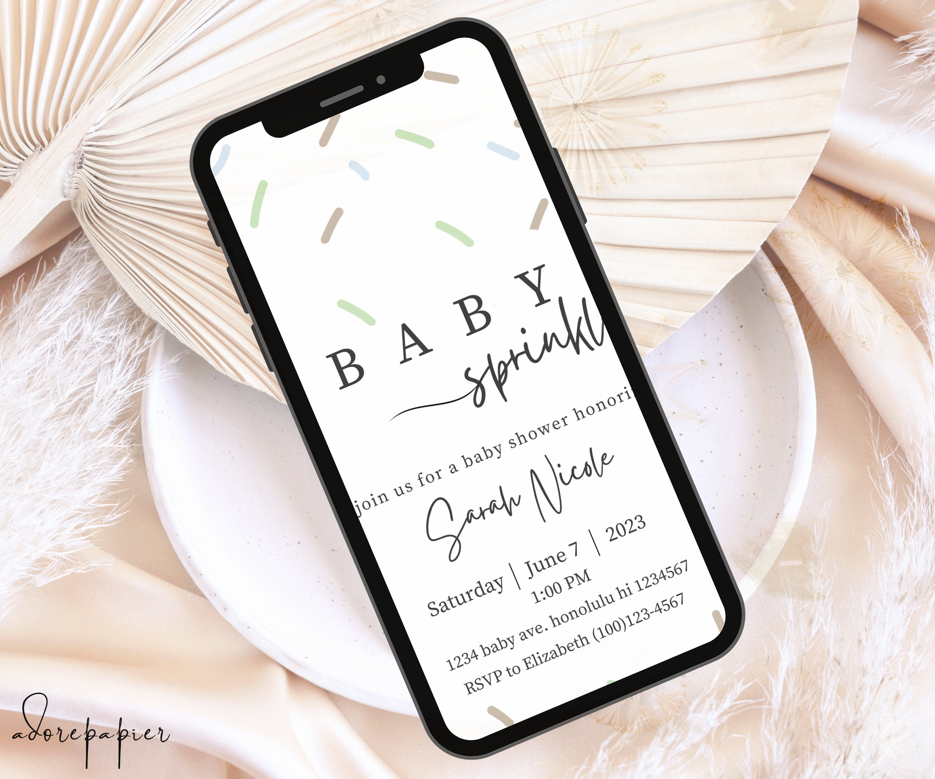 Editable Baby Sprinkle Template Bundle, Baby Sprinkle Invitation, Boy ...