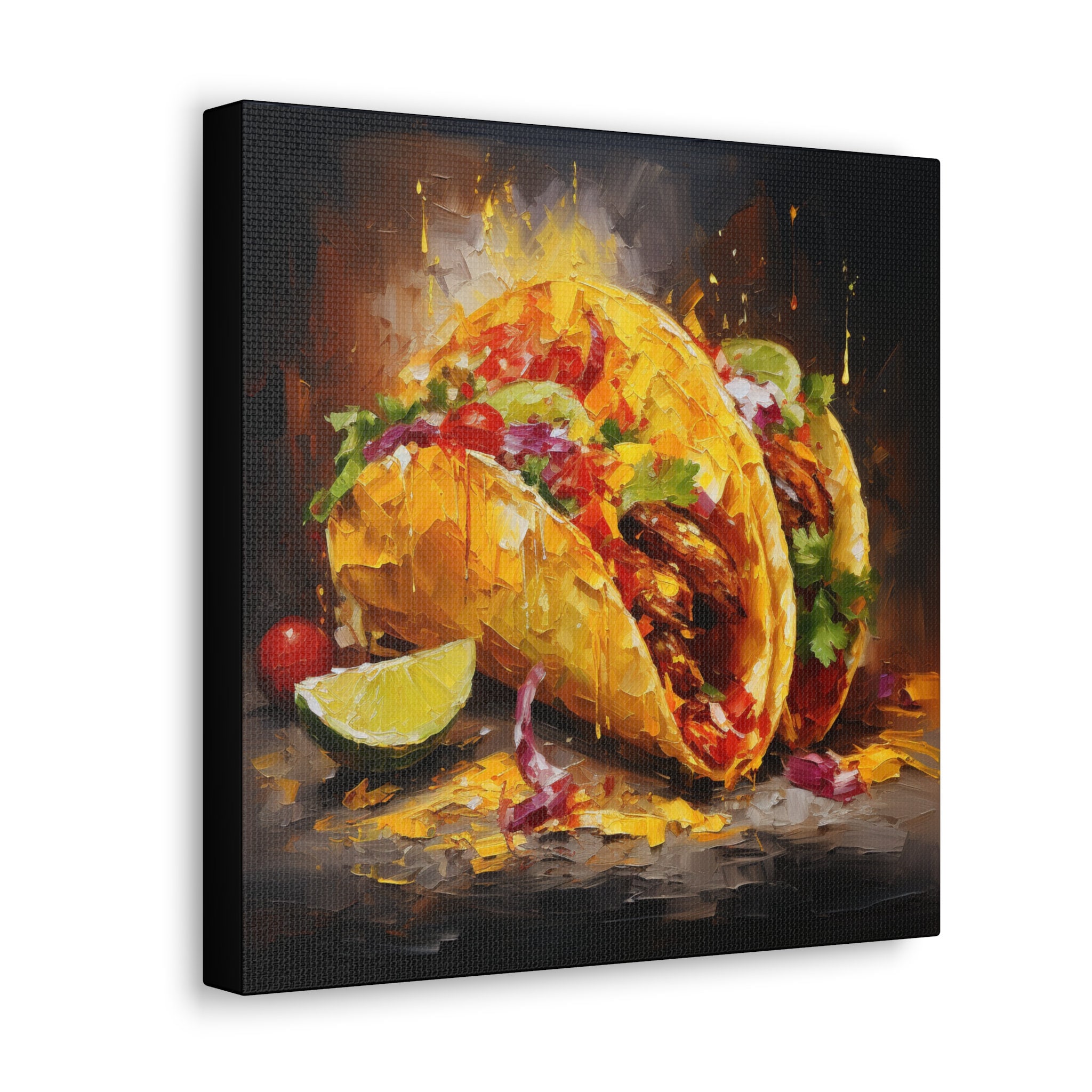 Picasso Style Taco Painting, Taco Canvas, Taco Painting, Mexican Theme ...