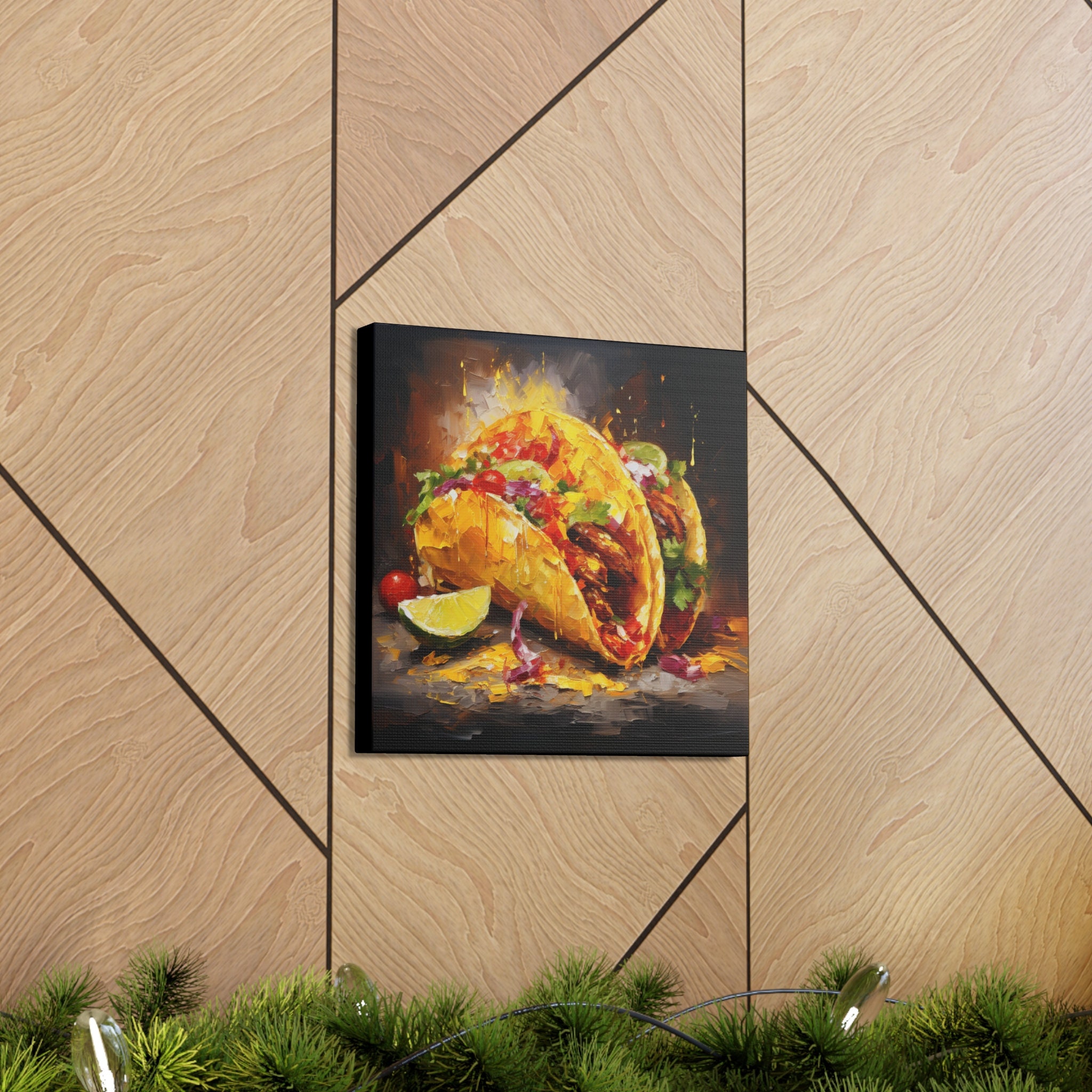 Picasso Style Taco Painting, Taco Canvas, Taco Painting, Mexican Theme ...