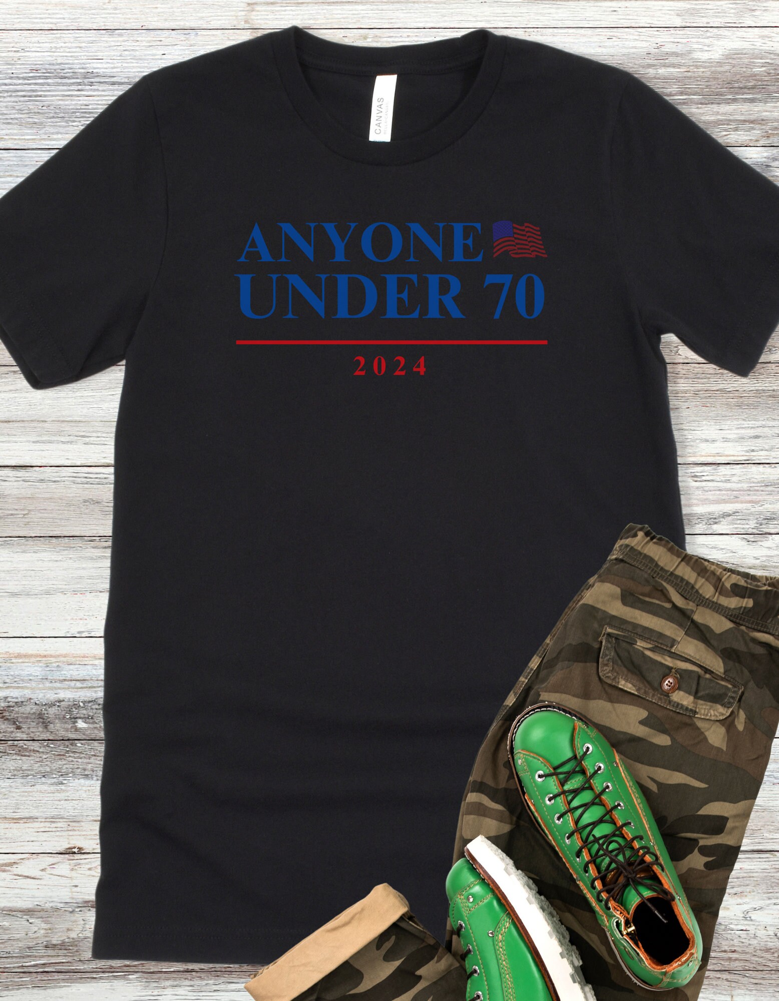 Funny Political Shirt, Anyone Under 70 2024, Humorous Election Tee ...