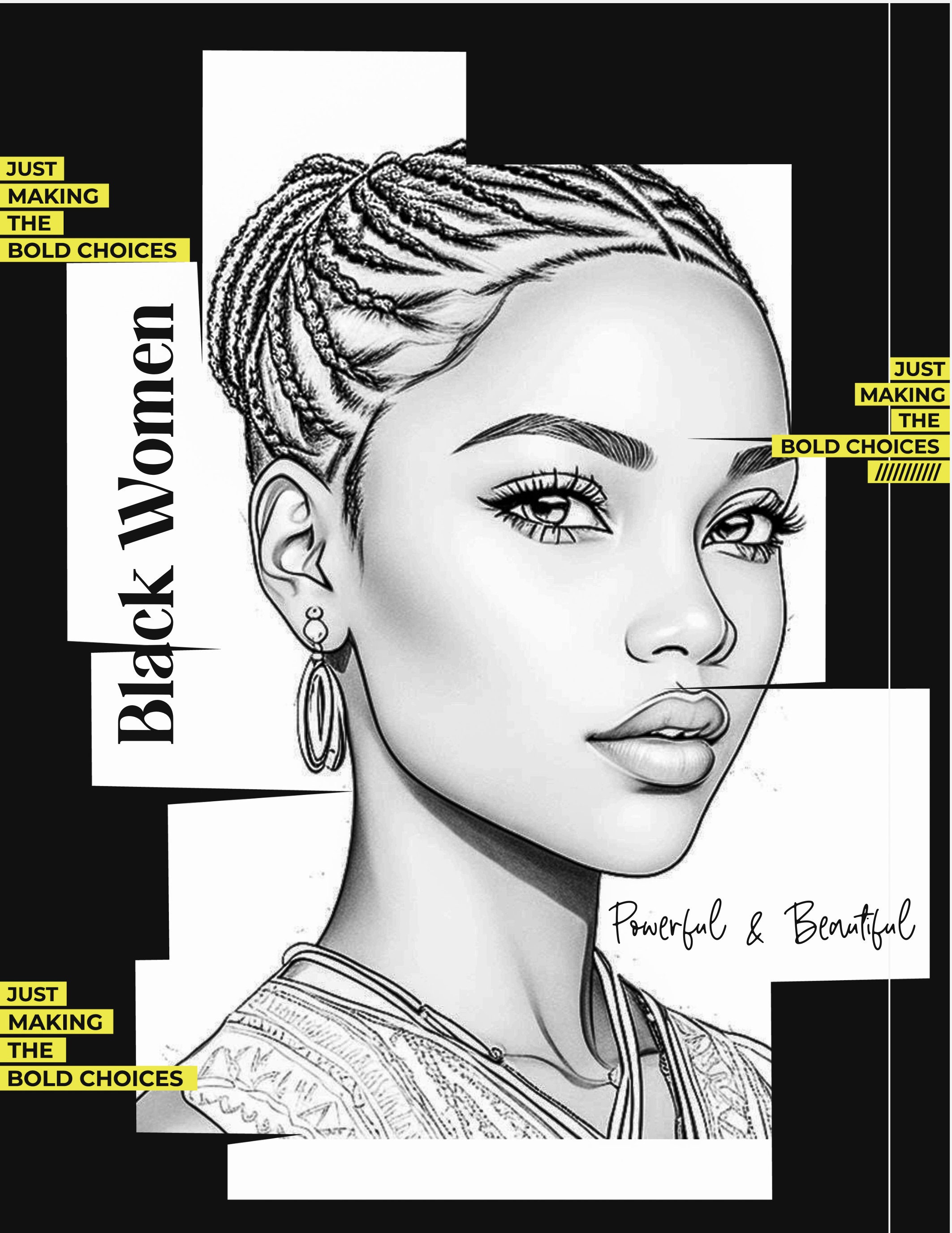 Black Girls Coloring Book Black Women PDF-42 Pages - Etsy