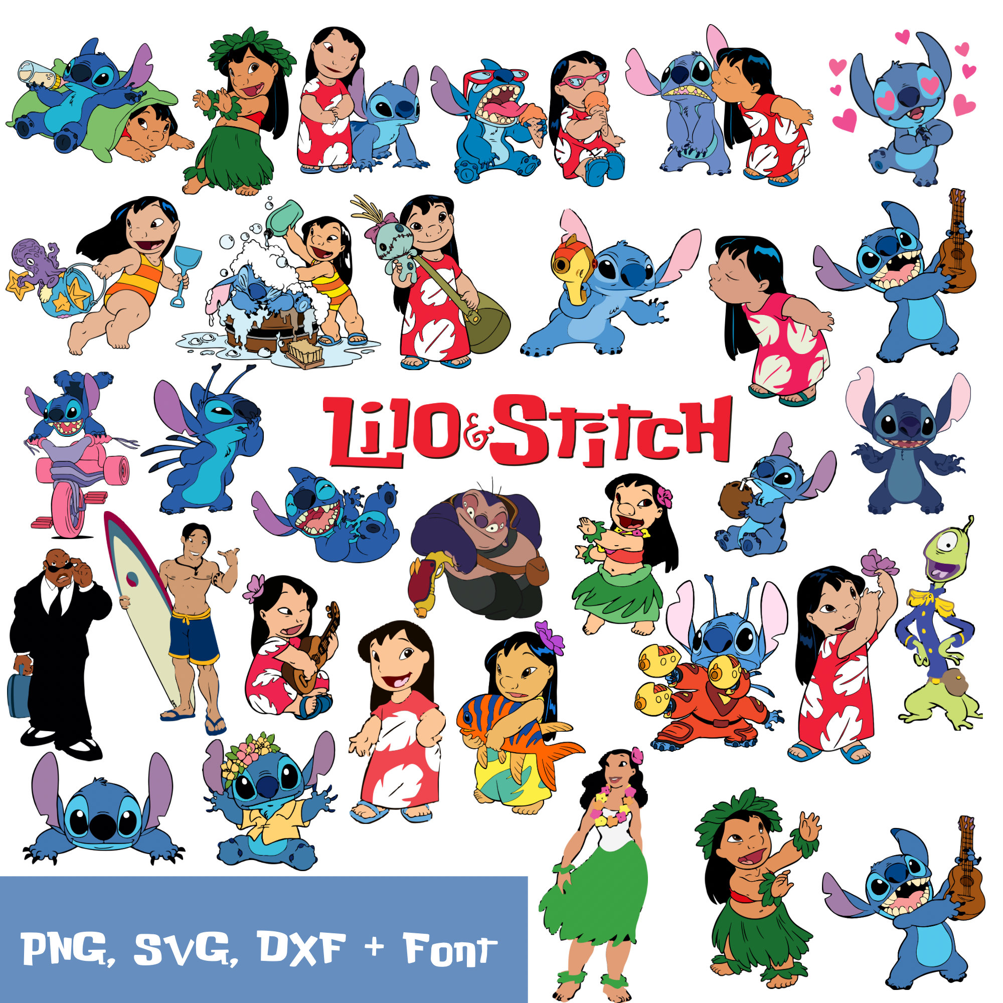 Stitch Svg Sticker Svg Stitch Iron on Shirt Svg Files for Cricut Ohana ...