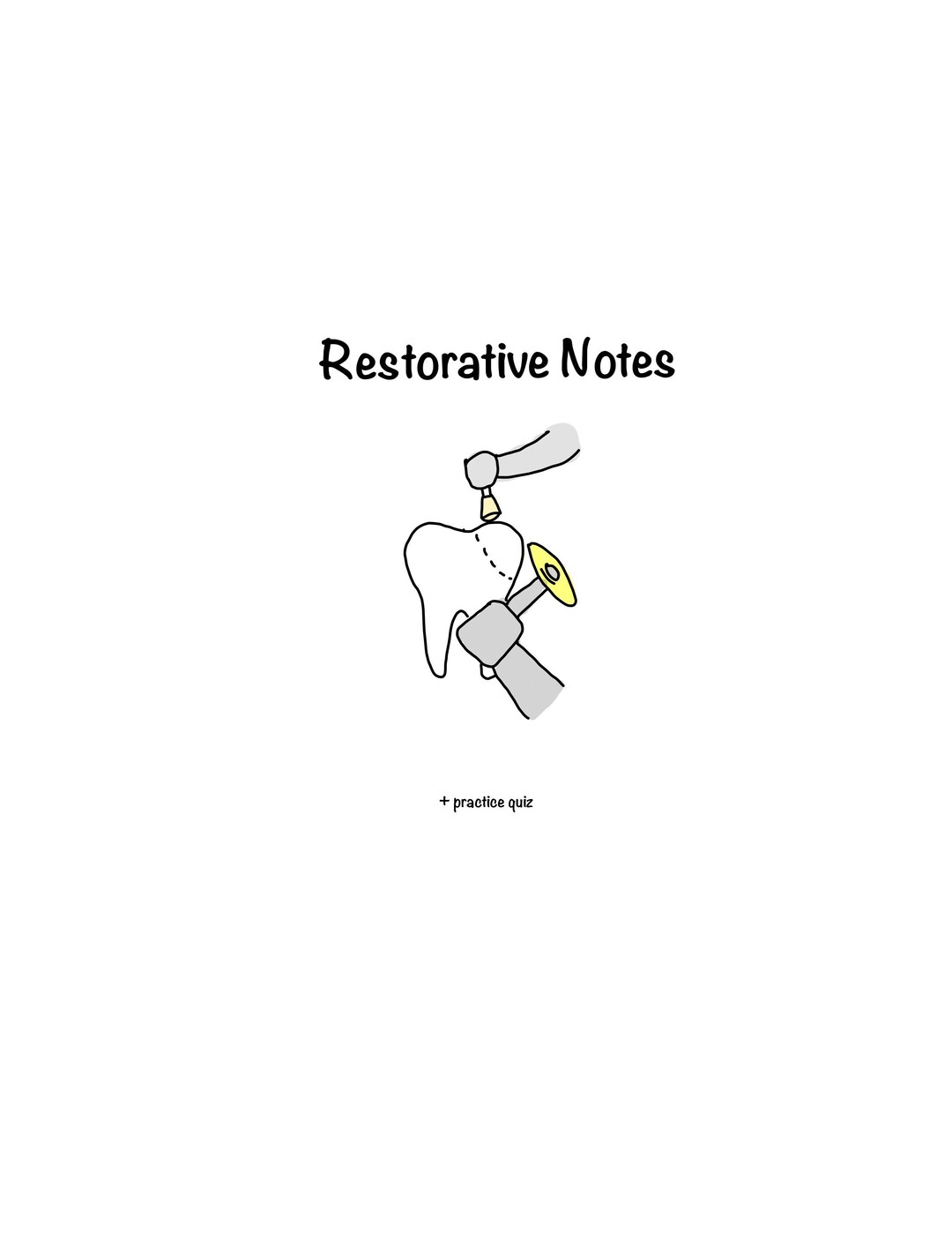 Restorative Notes - Dental Hygiene - Etsy