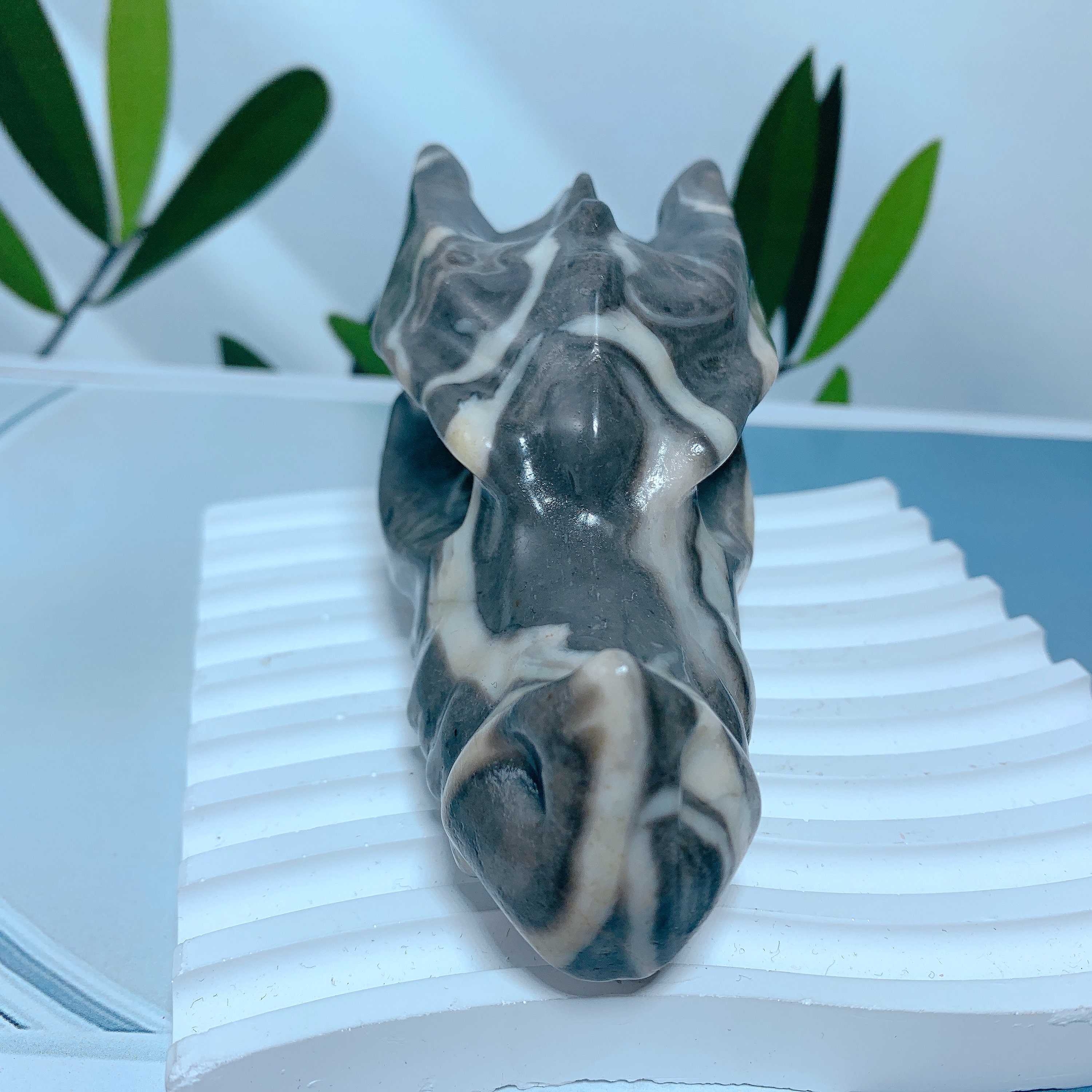 4.7natural Shell Jade Dragon Headbig Crystal Dragon - Etsy