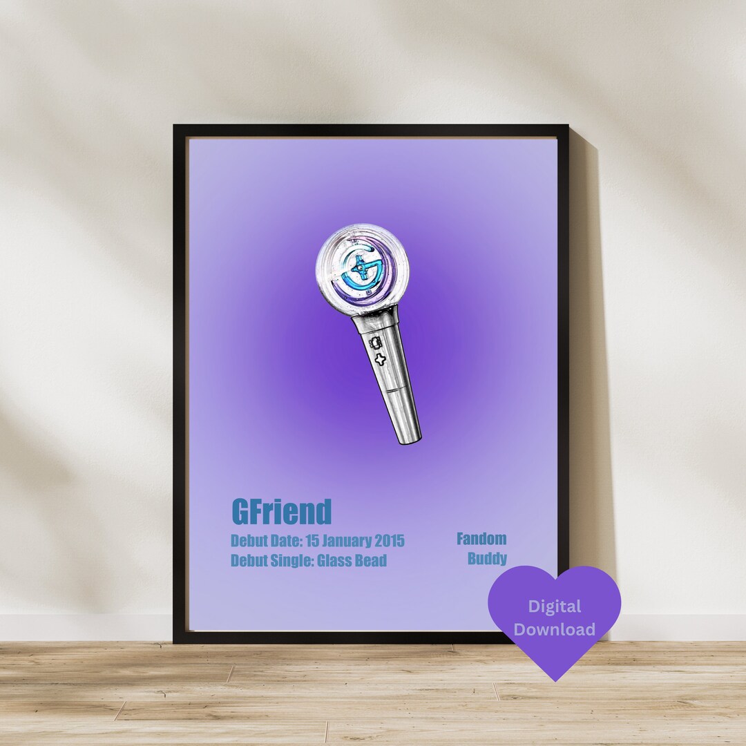 Gfriend Minimalistic Lightstick Digital Poster KPOP, Aesthetic Gfriend ...