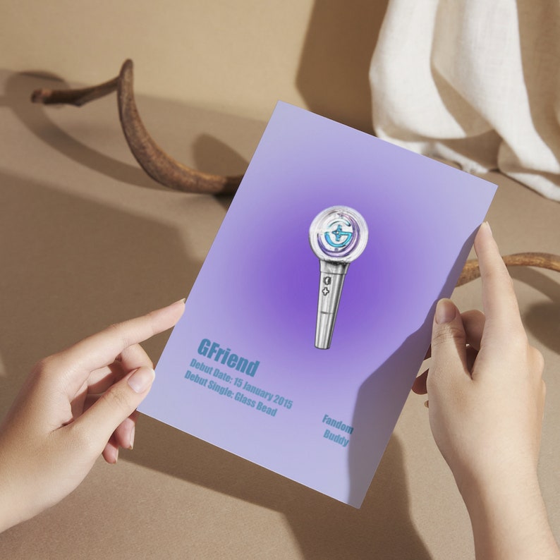 Gfriend Minimalistic Lightstick Digital Poster KPOP, Aesthetic Gfriend ...