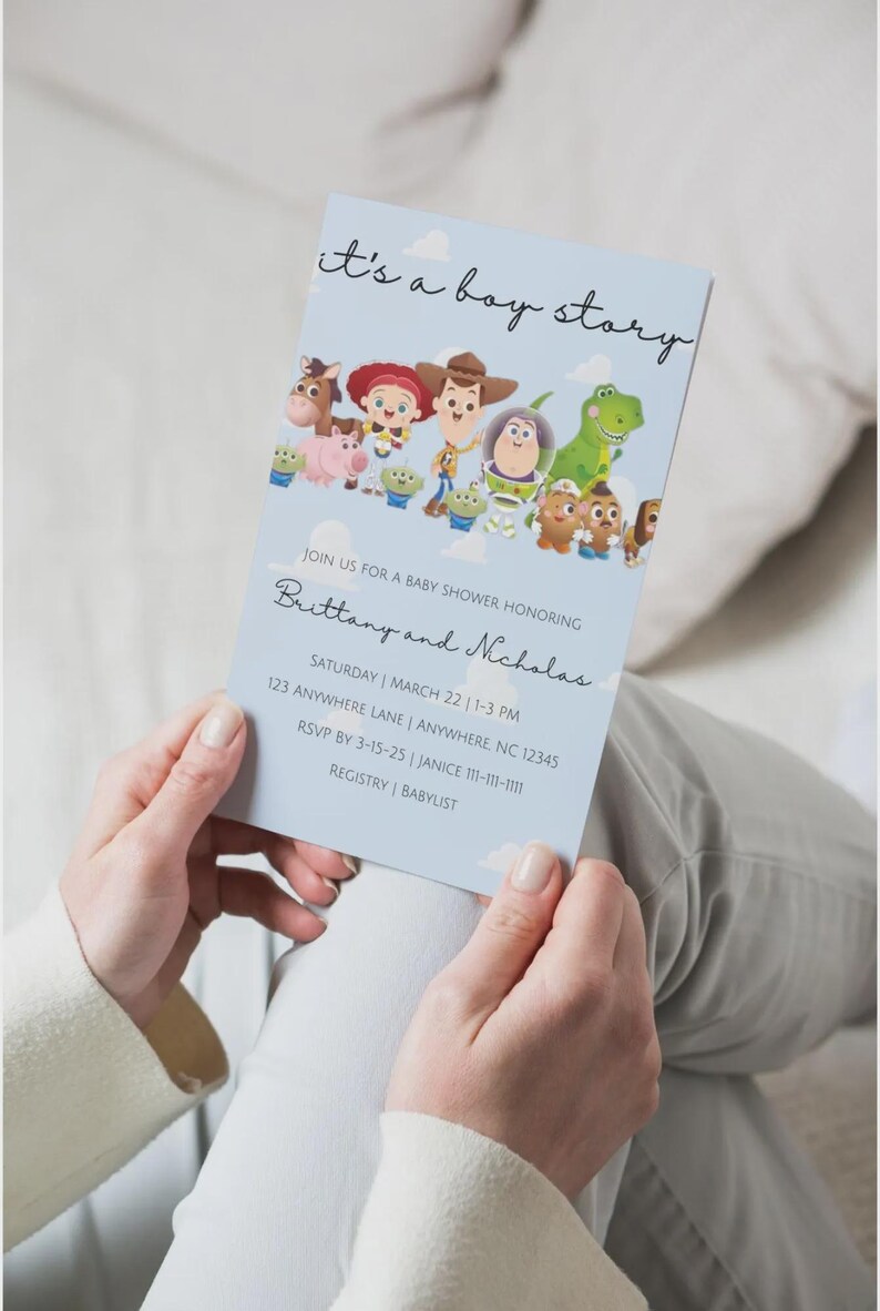 Its a Boy Story Welcome Sign and Invitation; Its a Boy Story Baby ...