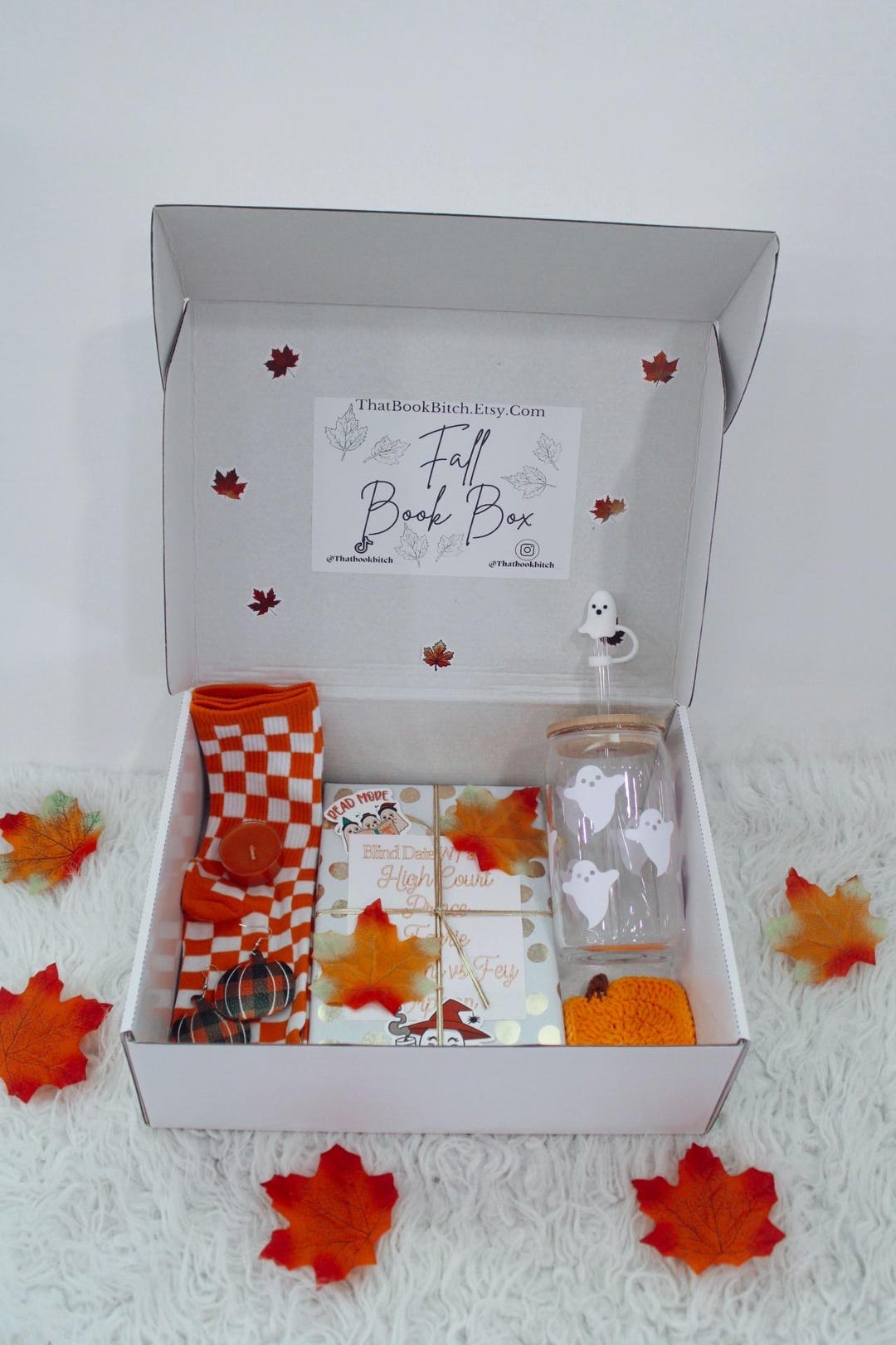 Fall Blind Date With a Book Box Fall Book Box, Fall Gift Box, Surprise ...
