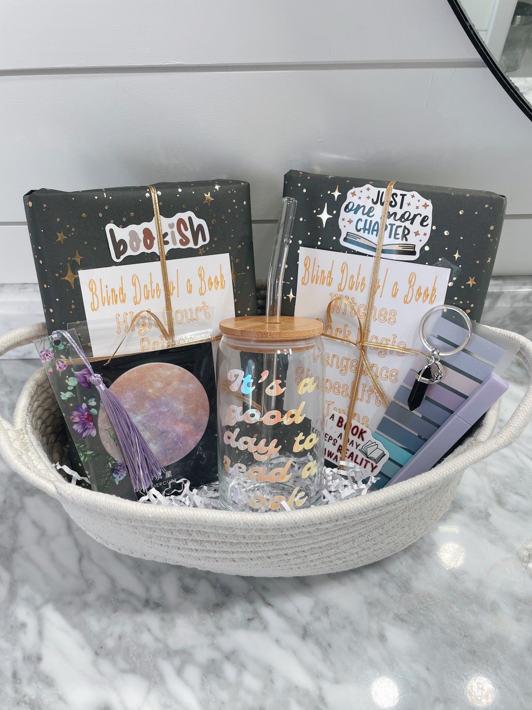 Fantasy Blind Date With a Book Gift Basket - Book Box, Gift Basket ...