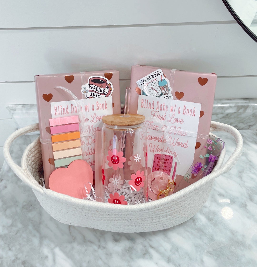 Romance Blind Date With A Book T Basket Book Box T Basket Book Basket Book Lover Ts
