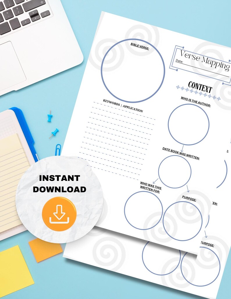 Bible Verse Mapping Printable | Scripture Study Guide | Bible Study ...