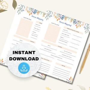 Bible Verse Mapping Printable Scripture Study Guide Bible Study ...