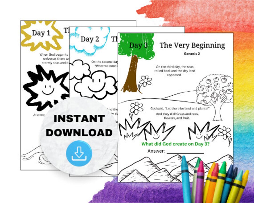 Printable Bible Study Templates for Kids Fun & Engaging Bible Lessons ...