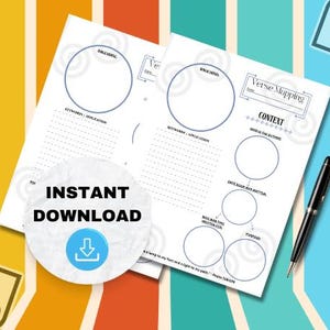 Bible Verse Mapping Printable Scripture Study Guide Bible Study ...