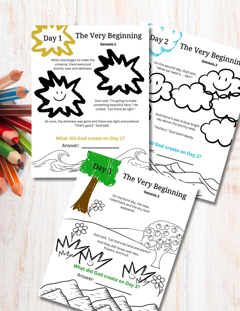 Printable Bible Study Templates for Kids - Fun & Engaging Bible Lessons ...