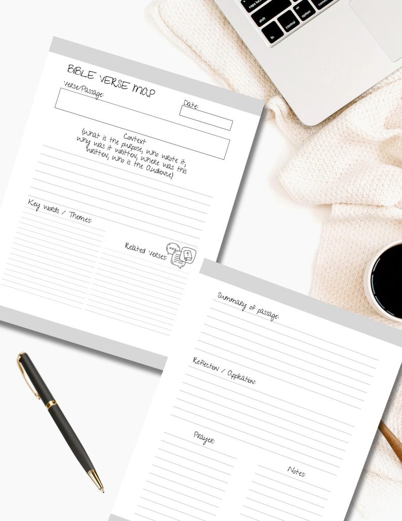 Bible Verse Mapping Printable | Scripture Study Guide | Bible Study ...