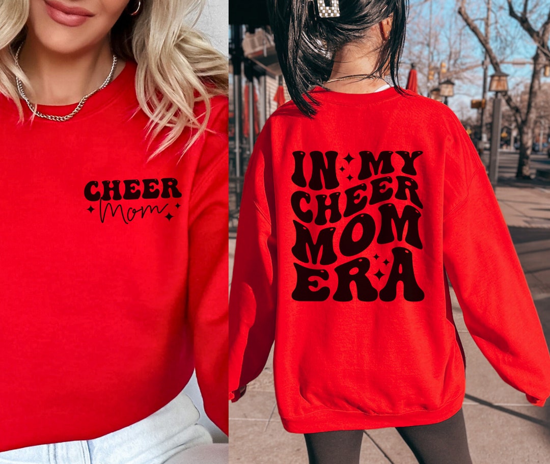 In My Cheer Mom Era Sweatshirt Cheer Mom Sweatshirt Cheer Mom Crewneck