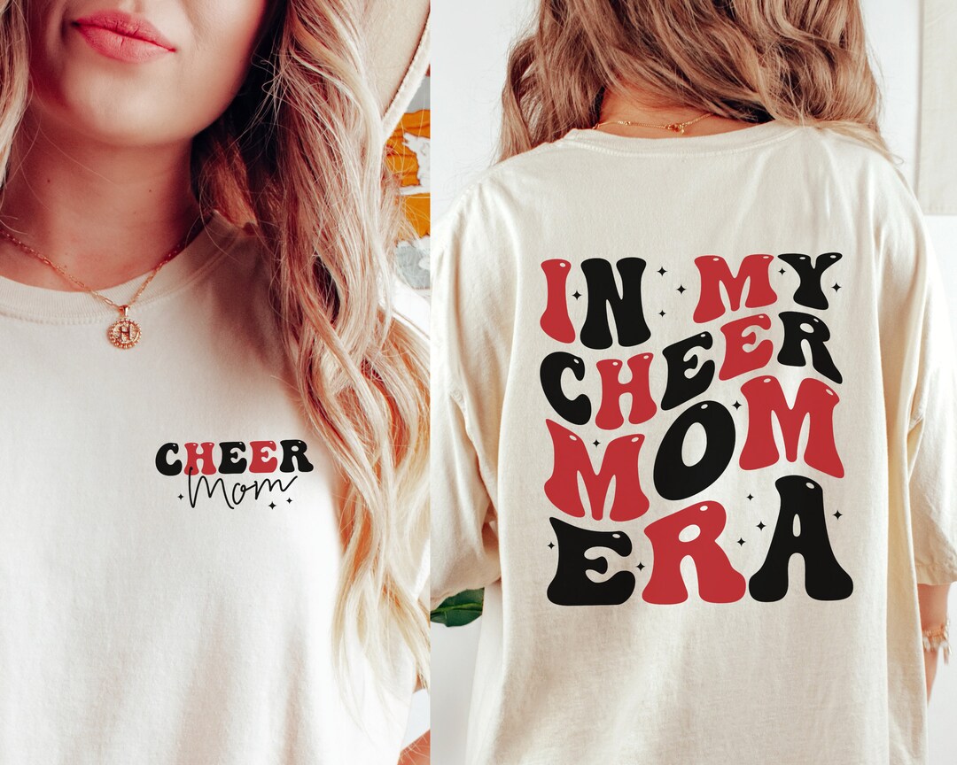 Comfort Colors® Cheer Mom Era Shirt Cheer Mom Shirt Red Cheer Mom T ...