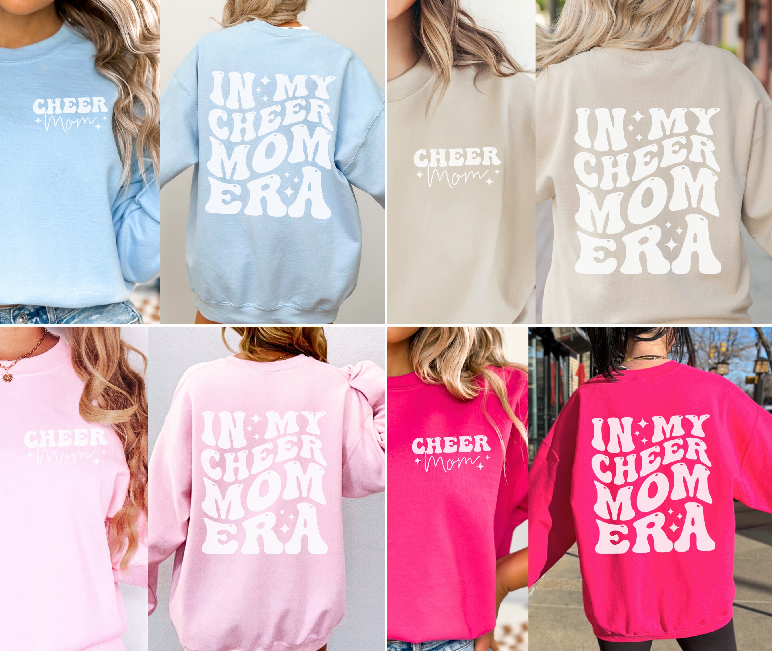 In My Cheer Mom Era Sweatshirt Cheer Mom Sweatshirt Cheer Mom Etsy