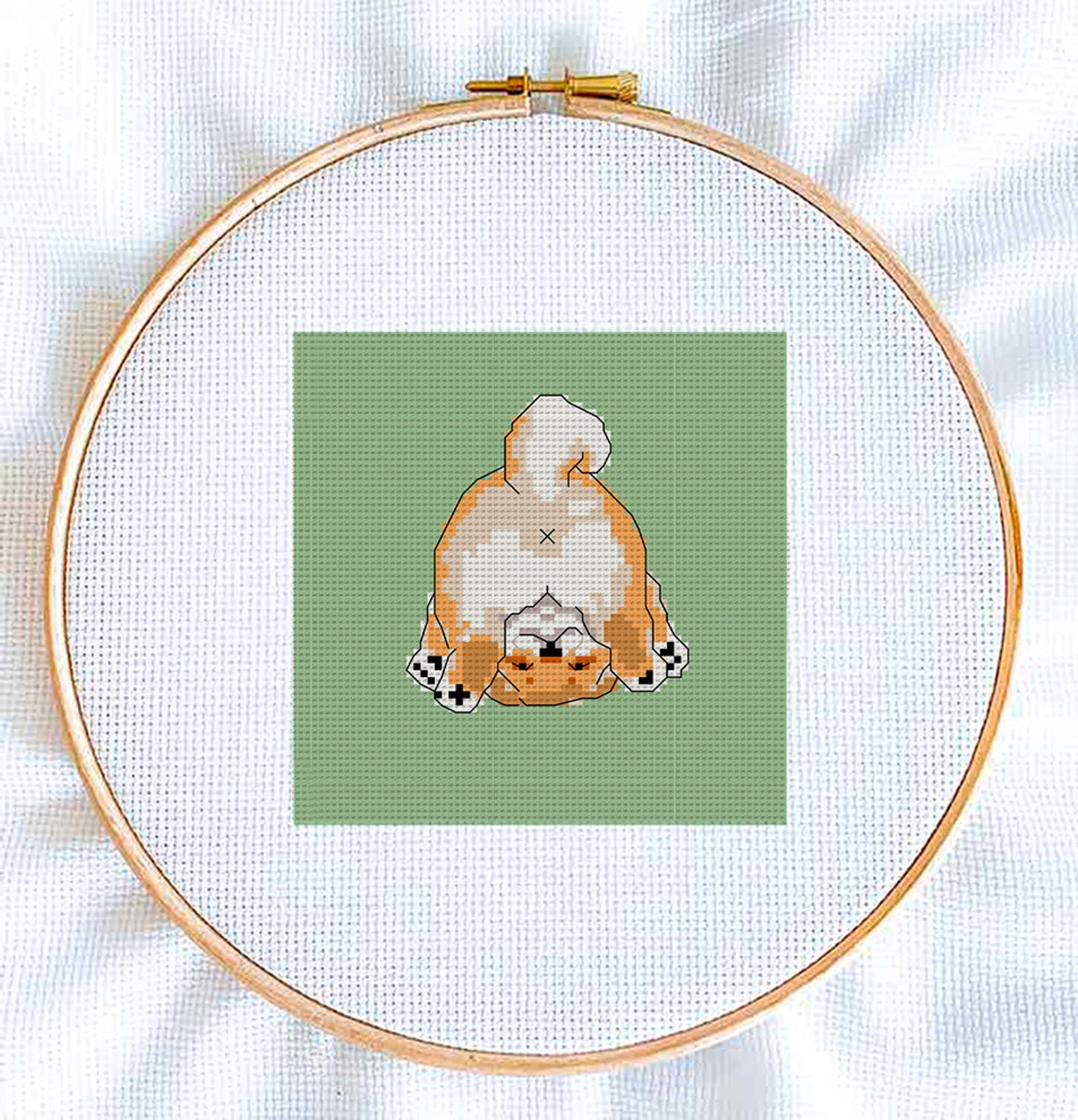 Cute Cross Stitch Pattern, Dog X-stitch Pattern, Simple Beautiful Cross ...