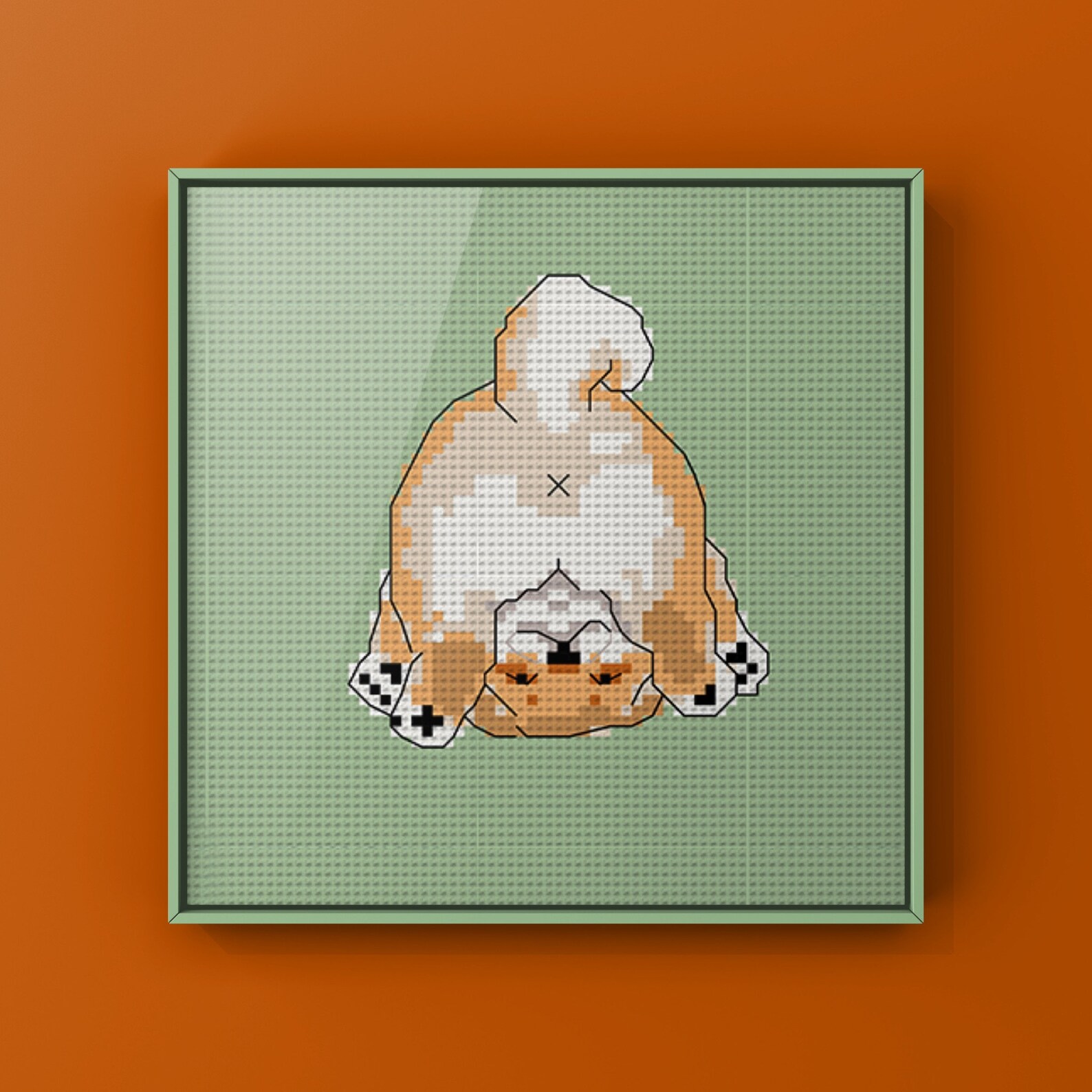 Cute Cross Stitch Pattern, Dog X-stitch Pattern, Simple Beautiful Cross ...