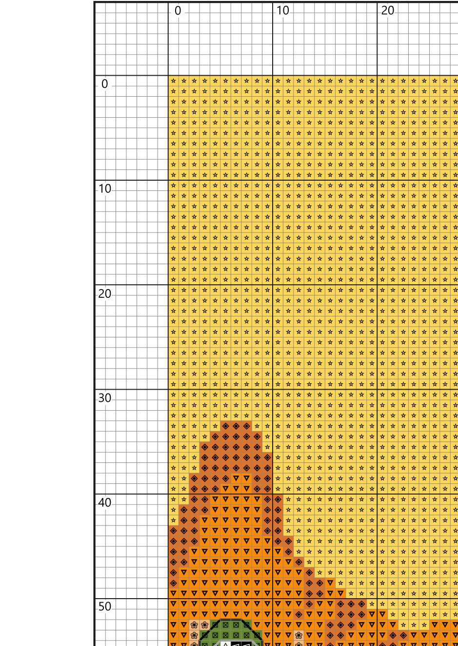 Cute Cross Stitch Pattern, Cat X-stitch Pattern, Simple Beautiful Cross ...