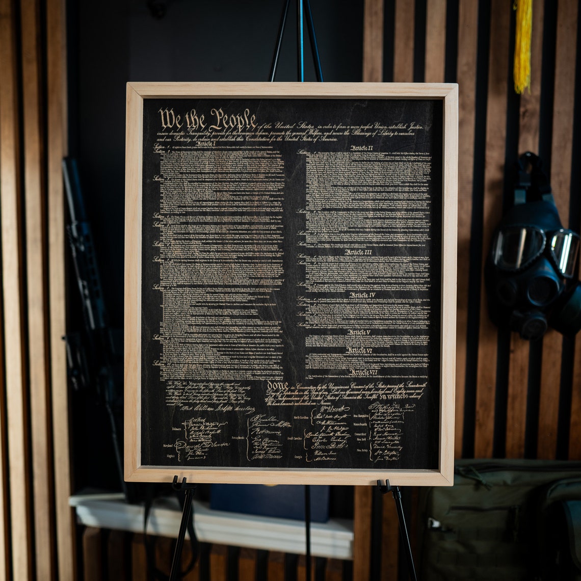 U.S. Constitution - Laser Engraved - Etsy