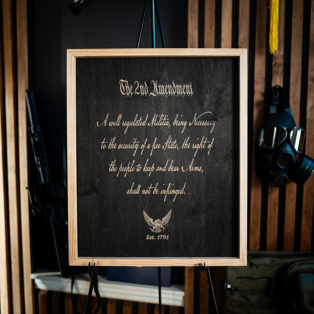 2nd Amendment Laser Engraved - Etsy