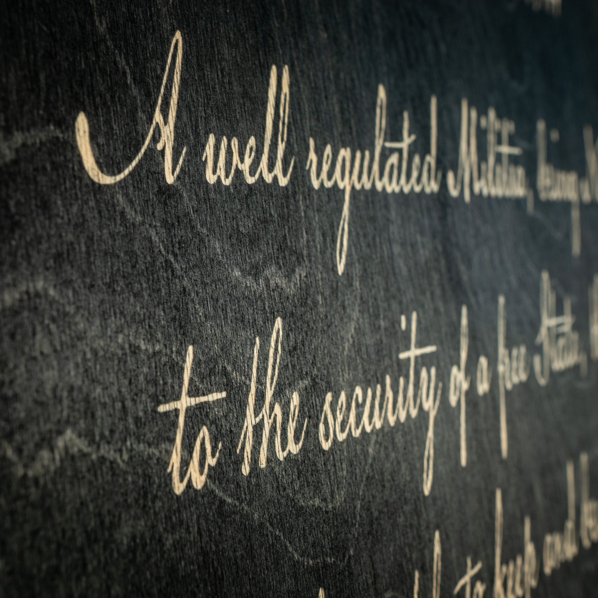 2nd Amendment - Laser Engraved - Etsy