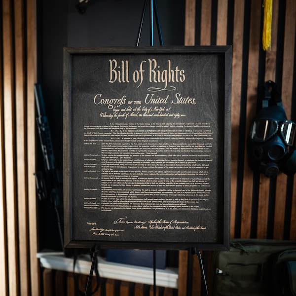 Bill of Rights Poster - Etsy