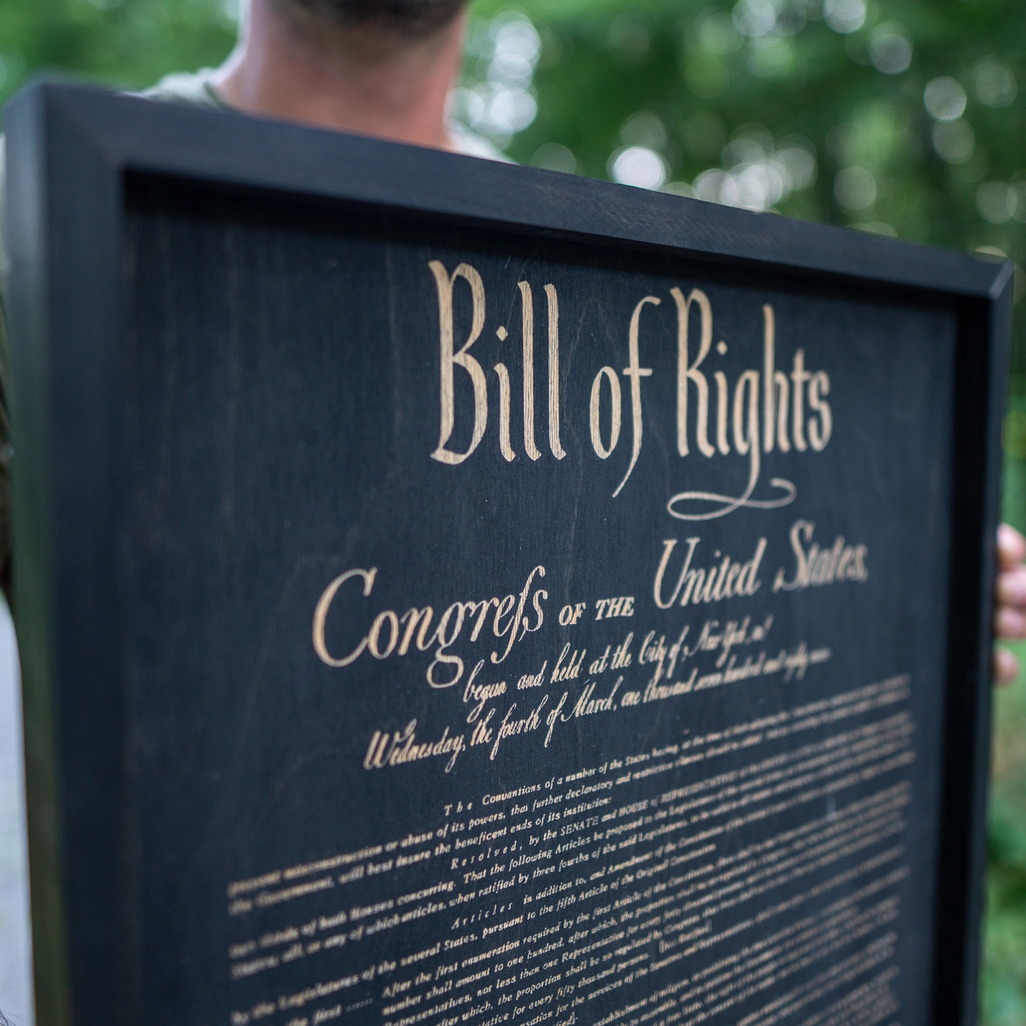 Bill of Rights - Laser Engraved - Etsy