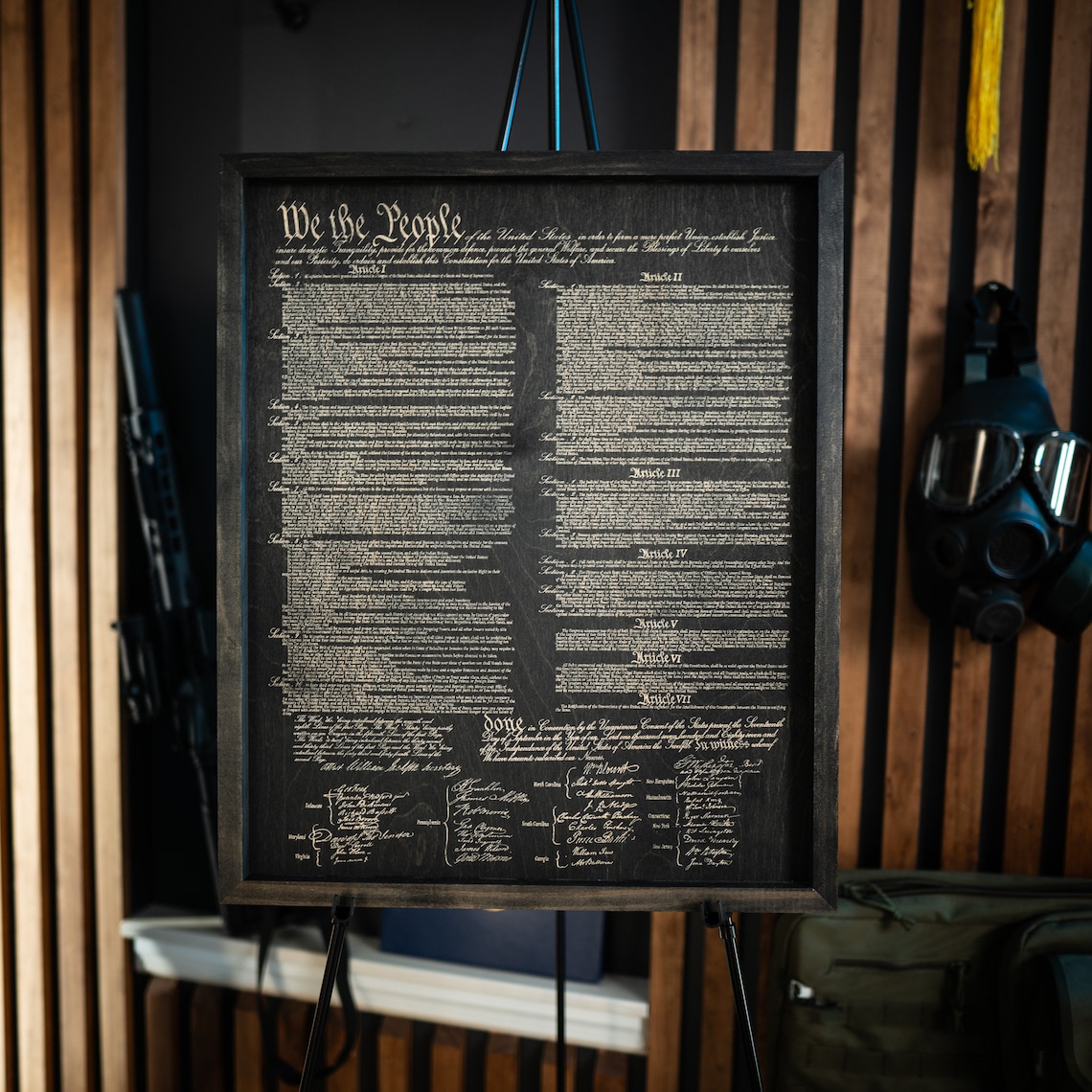 U.S. Constitution - Laser Engraved - Etsy