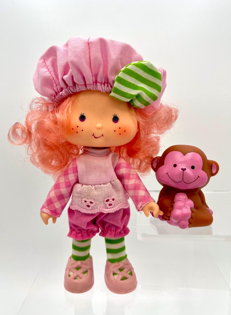 Vintage 1980s Raspberry Tart Doll & Rhubarb Monkey Pet Set - Kenner ...