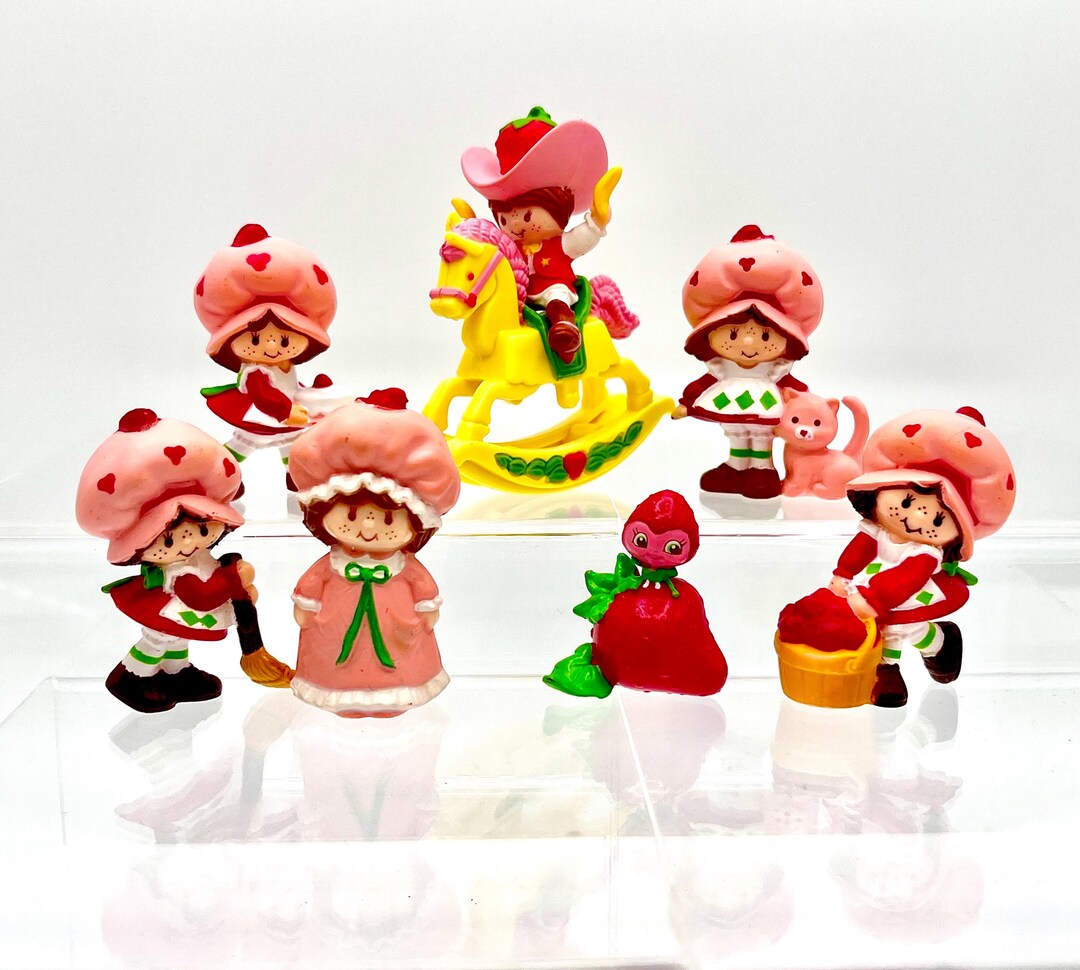 Vintage 1980s Strawberry Shortcake PVC Miniatures - Etsy