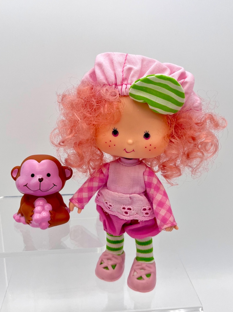 Vintage 1980s Raspberry Tart Doll & Rhubarb Monkey Pet Set - Kenner ...