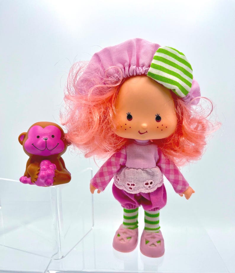 Vintage 1980s Raspberry Tart Doll & Rhubarb Monkey Pet Set - Kenner ...