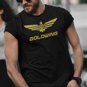 Golden goldwing Gl1800 Logo Double-sided Print T-shirt - Etsy