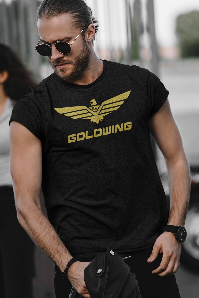 Golden goldwing Gl1800 Logo Double-sided Print T-shirt - Etsy