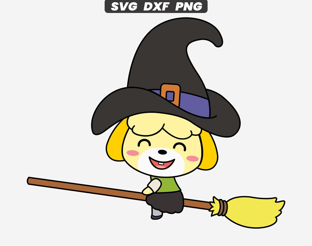 Animal Crossing Isabel Halloween SVG DXF PNG Cut File - Etsy