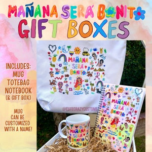 Karol G Gift Box - Custom Mañana Sera Bonito Gift Bundle: Mug, Tote Bag ...