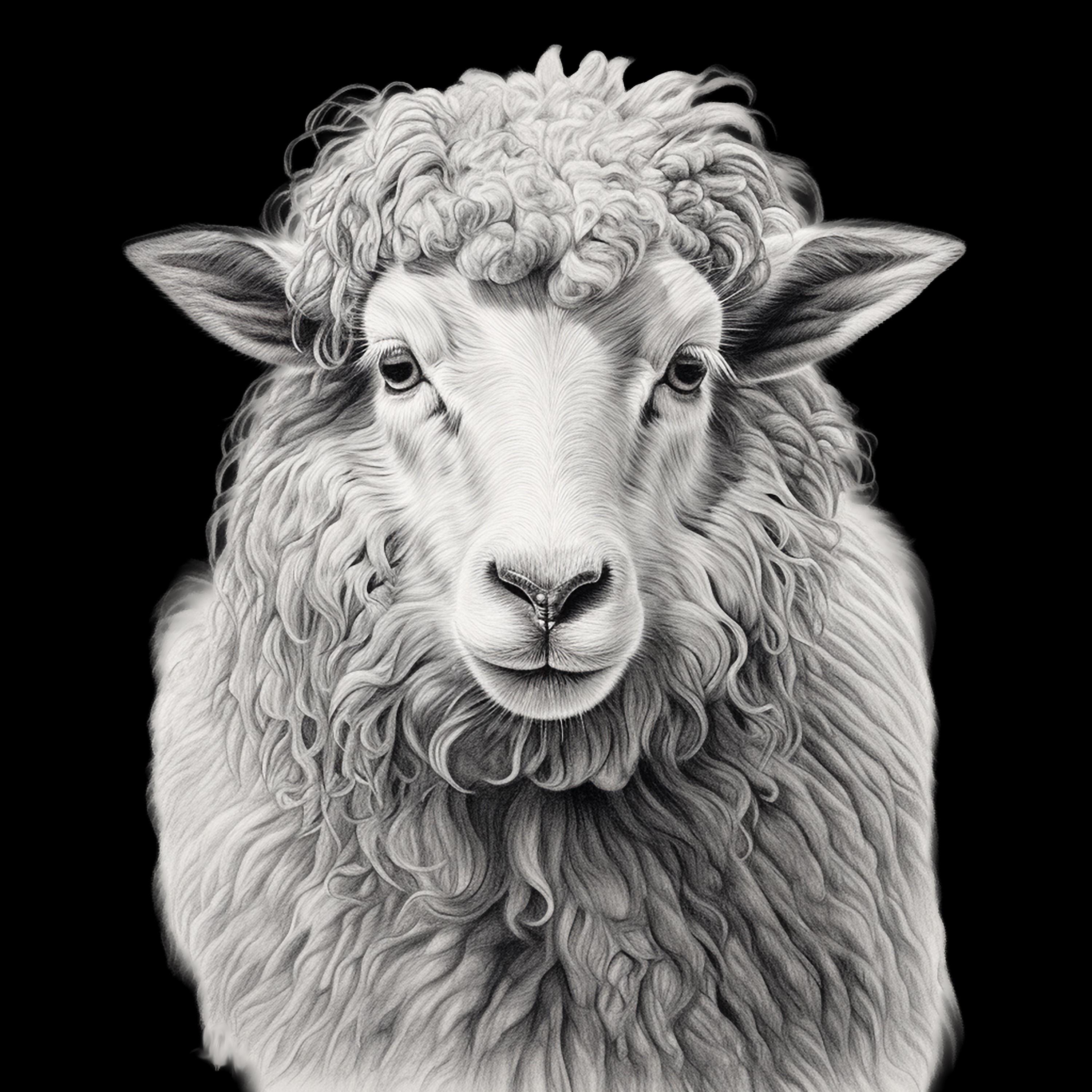Realistic Sheep Clip Art: Farm Animal Decal, Logo (digital Download) - Etsy