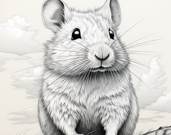 Bear Black Line Simple Clip Art Printable Wildlife Animal - Etsy