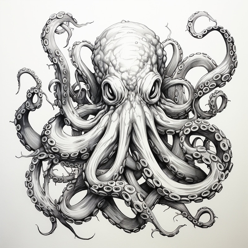 Octopus Stencil - Etsy