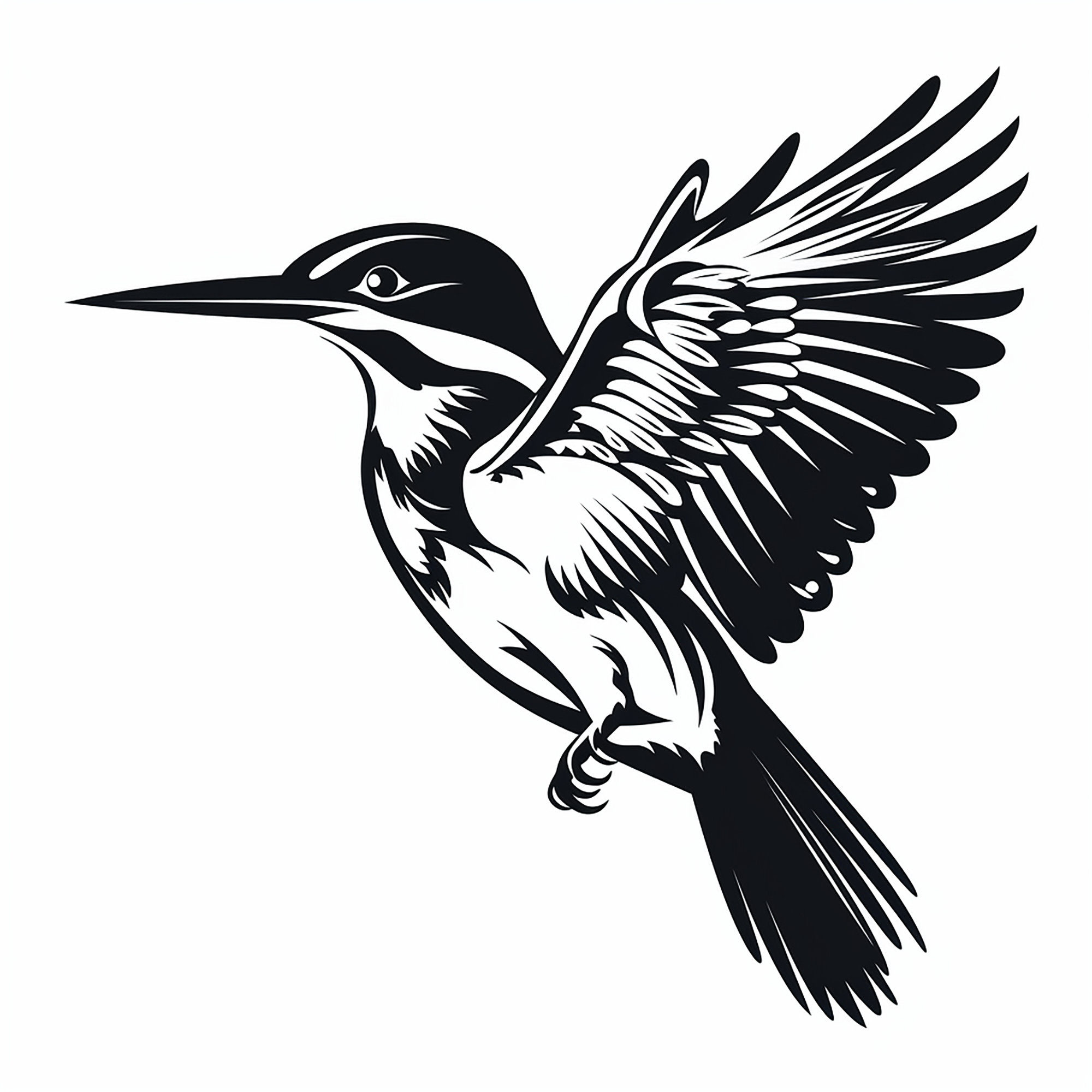 Kingfisher Bird Clip Art, Wildlife Animal Illustration, Printable ...