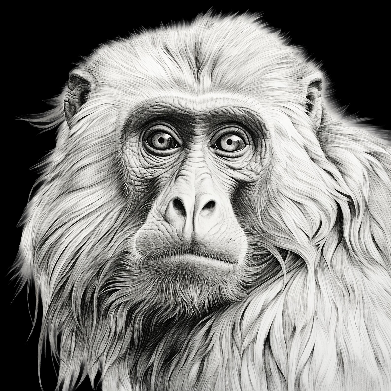 Howler Monkey Vector Art: Wildlife Stencil, Logo, Tattoo (PNG, JPEG ...