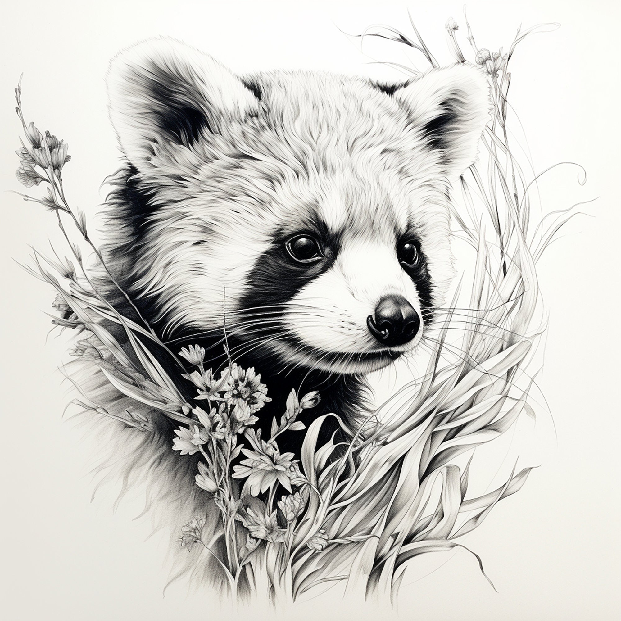 Panda Clipart Noir Et Blanc