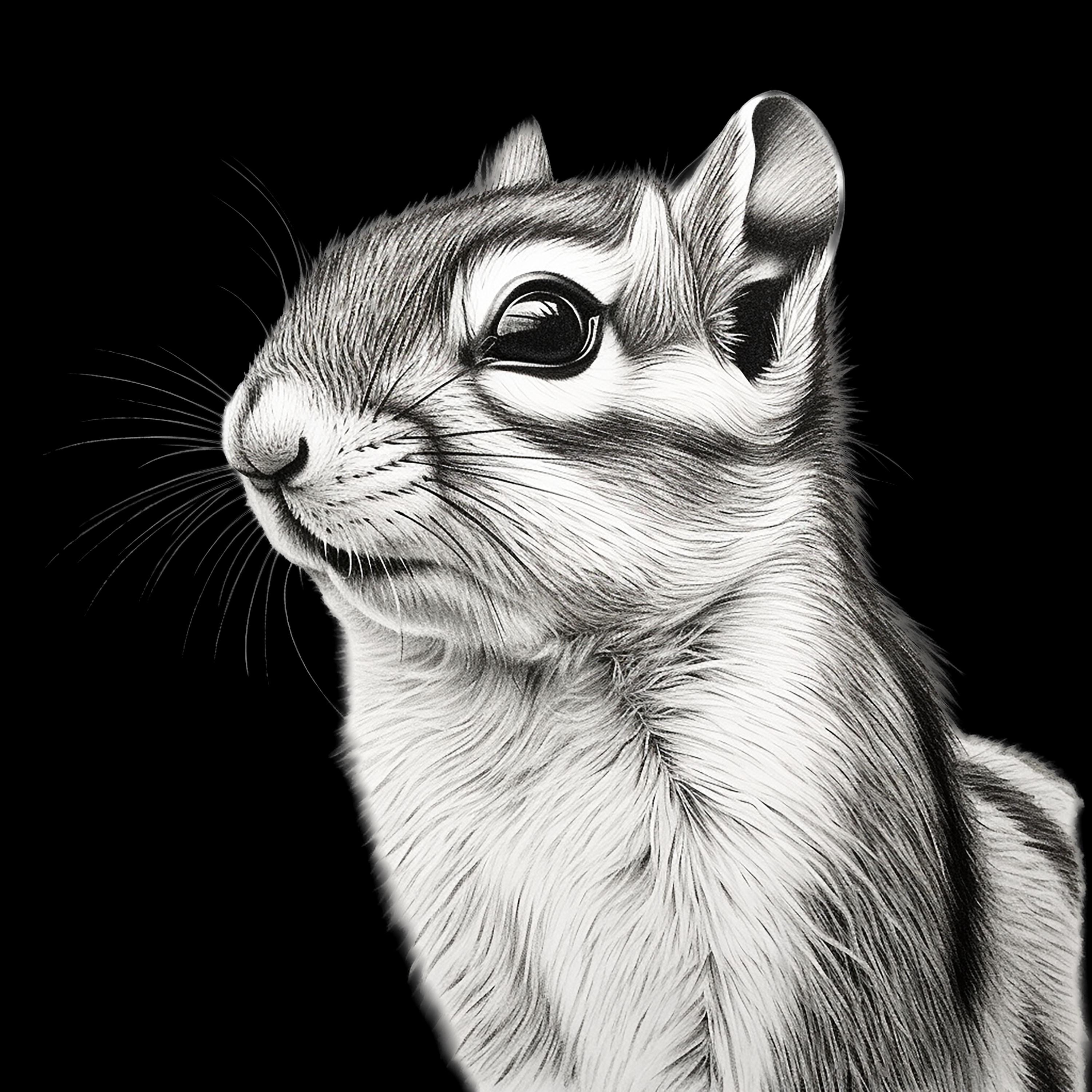 Chipmunk Clip Art: Wildlife Decal, Stencil, Logo (PNG, JPEG) - Etsy