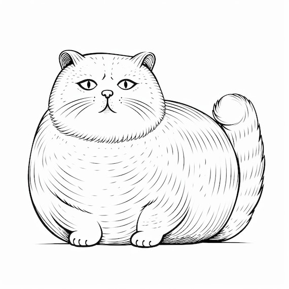 Fat Cat Cartoon